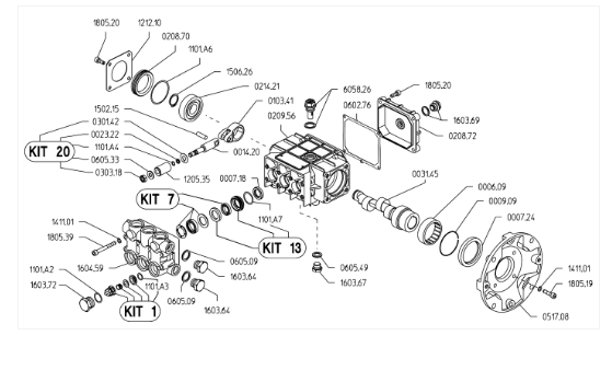 Udor Plunger Pump Valve Kit P/N: GGKIT1 – G&G Fleet Supply