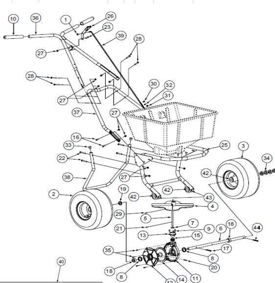 Lesco Spreader #50 Drive Wheel P/N: GG092427 – G&G Fleet Supply