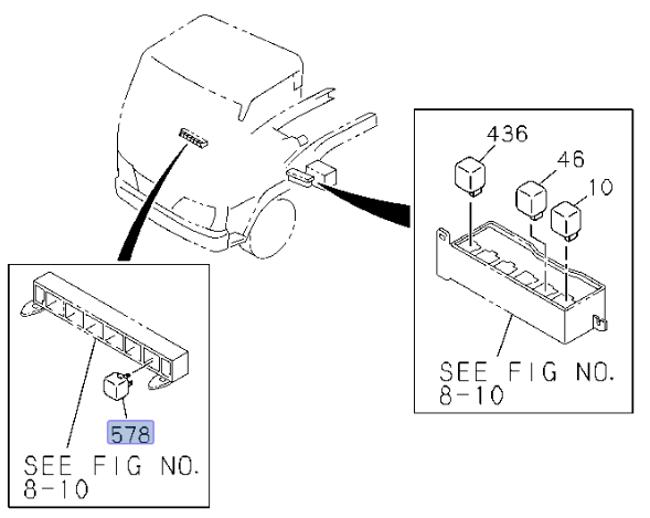Isuzu NPR 5 Prong Relay P/N: GG8970634412 – G&G Fleet Supply